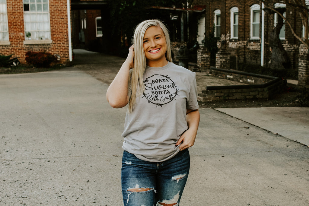 Sorta sweet sorta Beth Dutton tee – Southern Grace Boutique